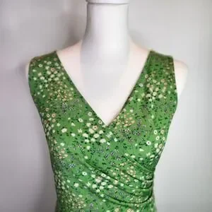 Kaileigh | Dresses | Stitch Fix Kaileigh Green Floral Faux Wrap ...